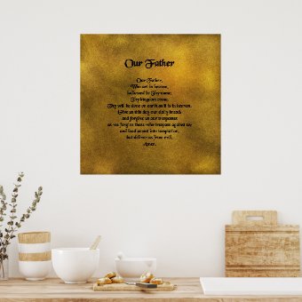 Our Father Poster | Zazzle