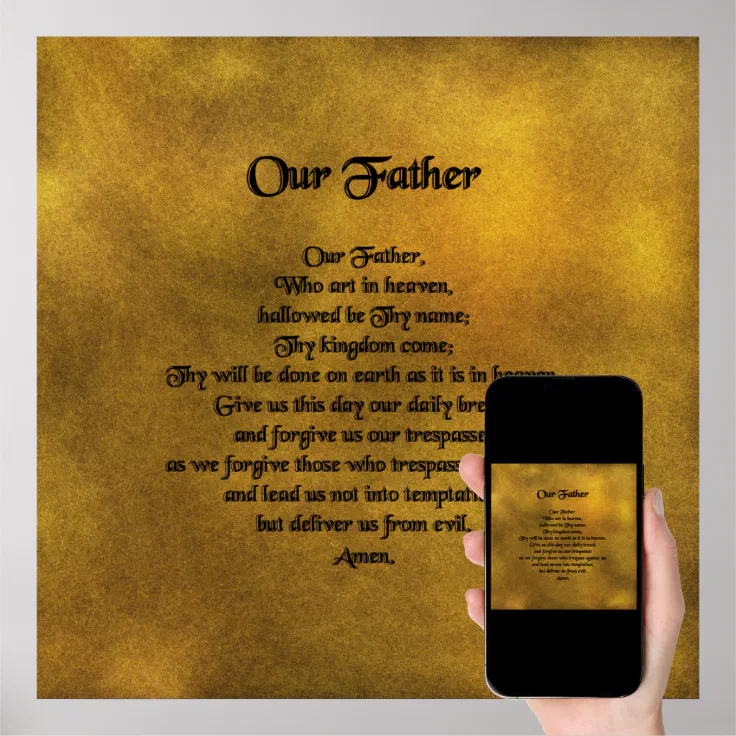Our Father Poster | Zazzle