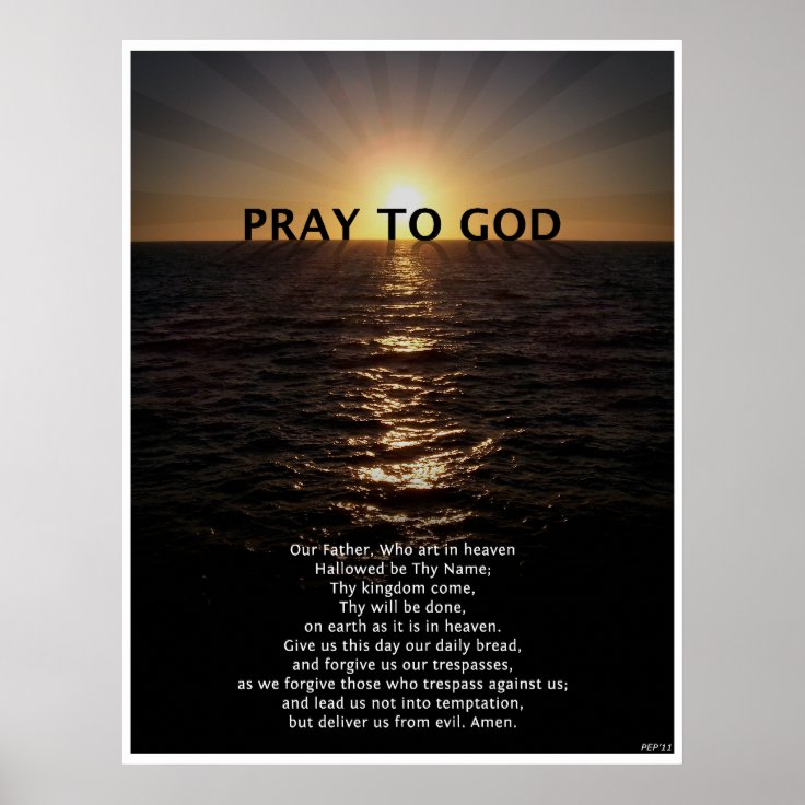 Our Father Prayer Poster | Zazzle