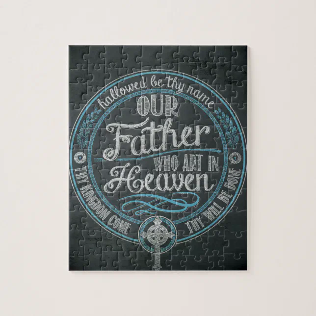“Our Father Who Art In Heaven” Christian Gift God Jigsaw Puzzle | Zazzle