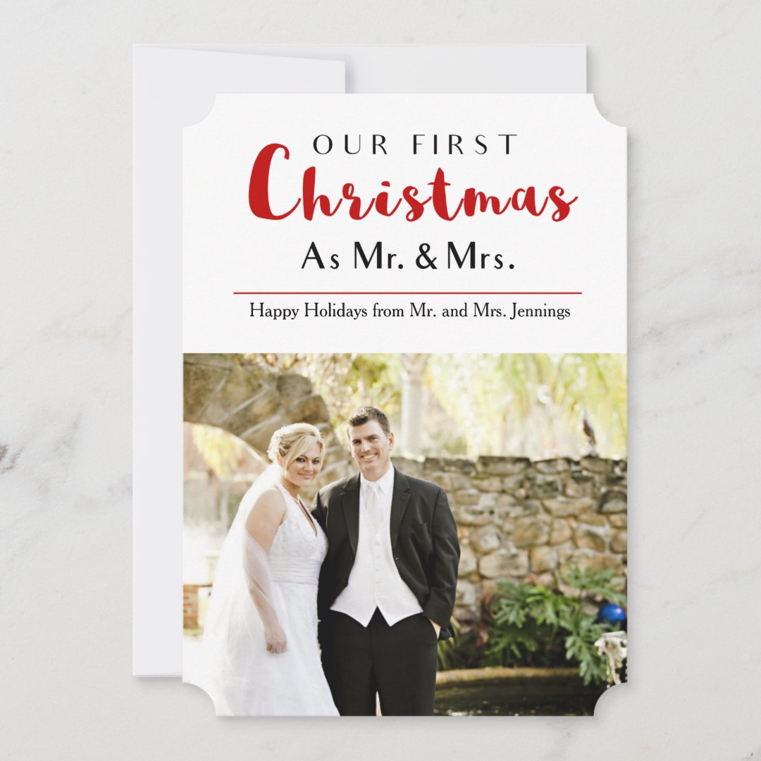 Our First Christmas Holiday Photo Card | Zazzle