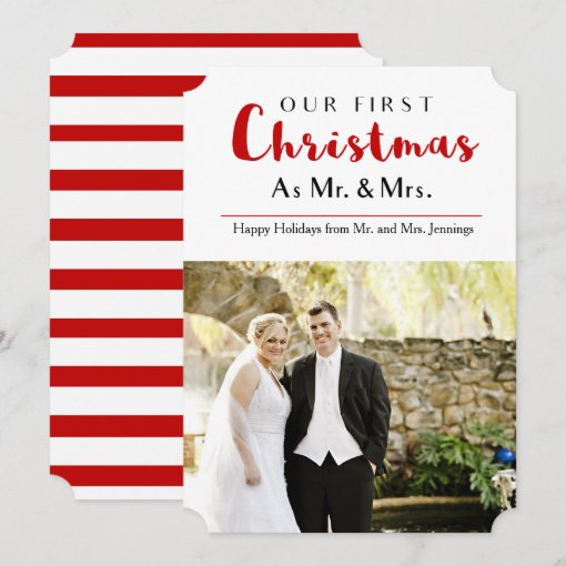 Our First Christmas Holiday Photo Card | Zazzle