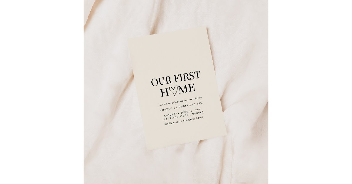 Our First Home Housewarming Party Invite | Zazzle
