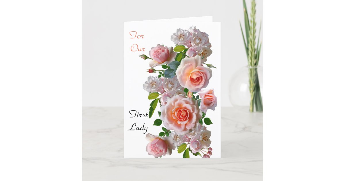 Our First Lady Thank You Card | Zazzle