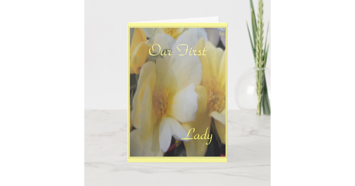 Our First Lady Thank You Card | Zazzle