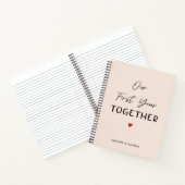 Our First Year Together 1 Year Anniversary Journal | Zazzle