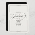 Our Graduate Classic Script Graduation Announcement | Zazzle