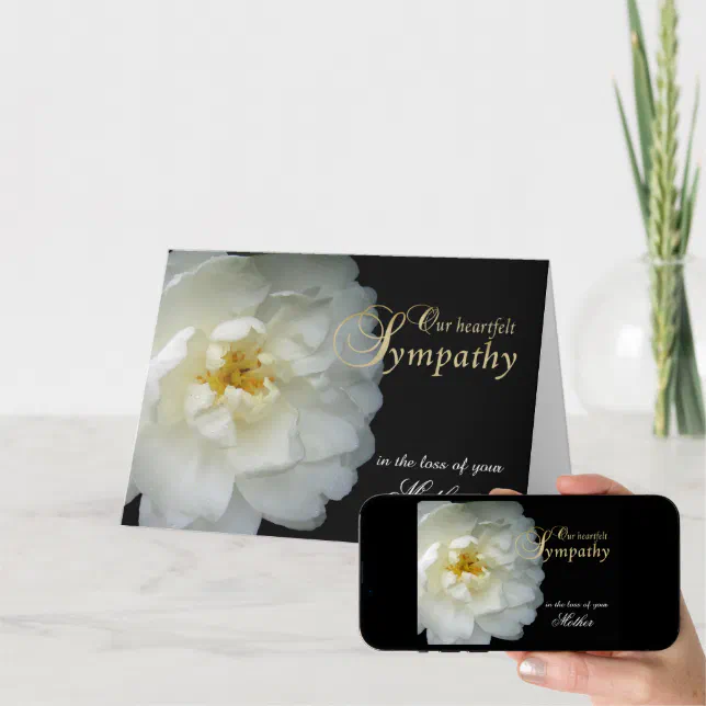 Our Heartfelt Sympathy Card | Zazzle