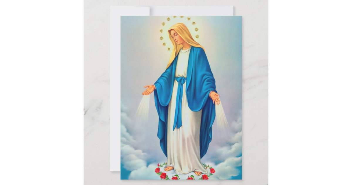 Our Lady Immaculate Conception Card | Zazzle
