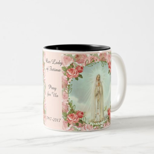 Our Lady of Fatima Centennial Anniversary Two-Tone Coffee Mug | Zazzle