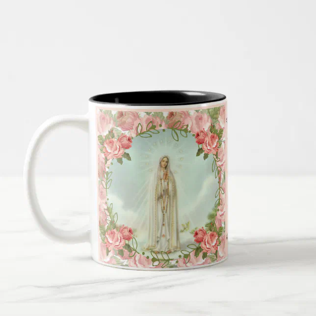 Our Lady of Fatima Centennial Anniversary Two-Tone Coffee Mug | Zazzle