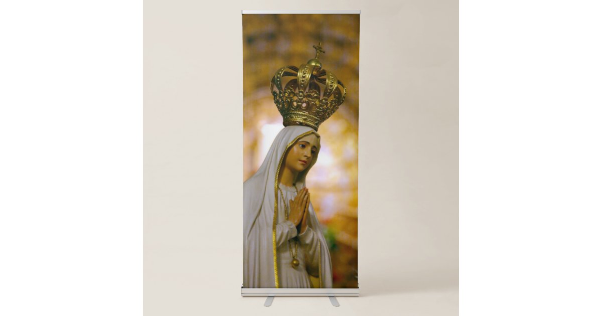 Our Lady of Fatima Retractable Banner | Zazzle
