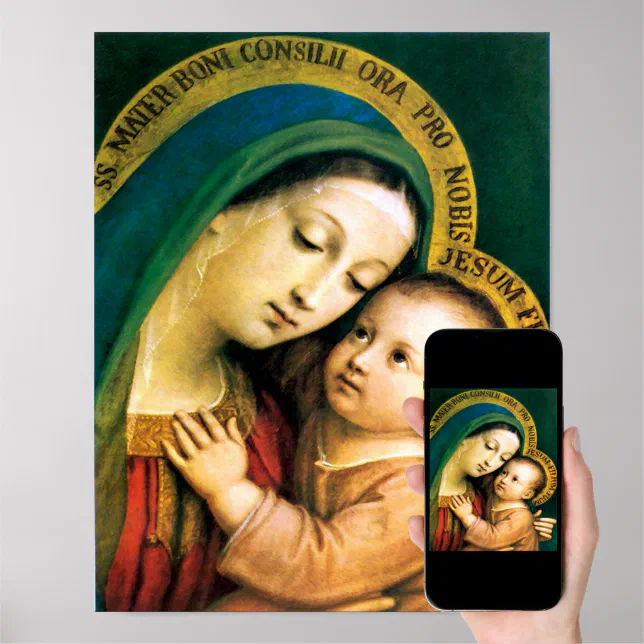 OUR LADY OF GOOD COUNSEL DEVOTIONAL IMAGE POSTER | Zazzle