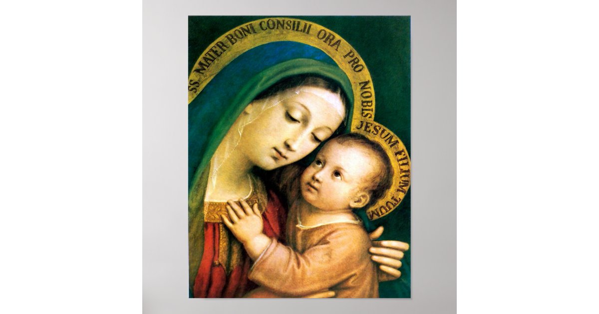 OUR LADY OF GOOD COUNSEL DEVOTIONAL IMAGE POSTER | Zazzle