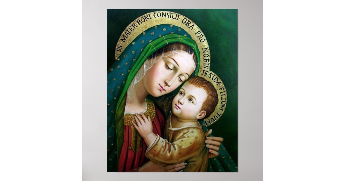 Our Lady of Good Counsel Poster | Zazzle