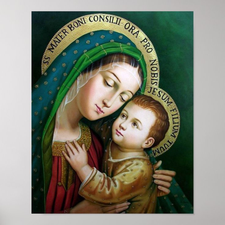 Our Lady of Good Counsel Poster | Zazzle