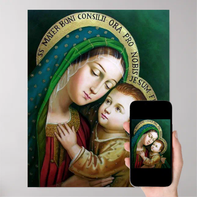 Our Lady of Good Counsel Poster | Zazzle