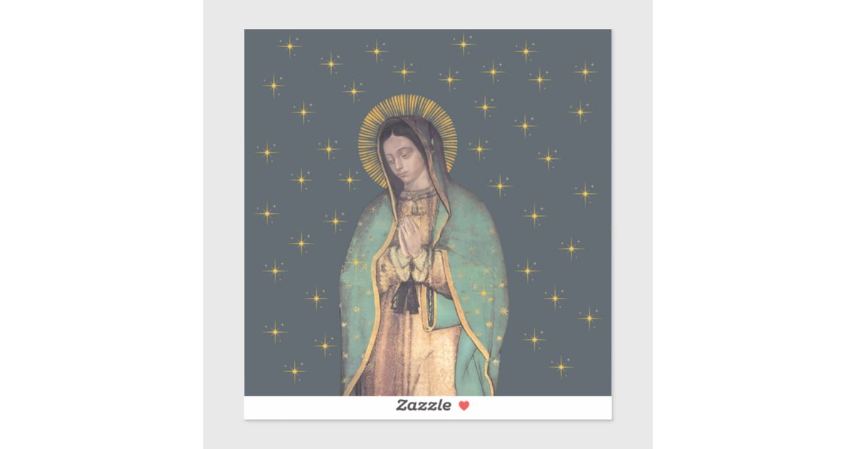 Our Lady of Guadalupe Custom-Cut Vinyl Sticker | Zazzle