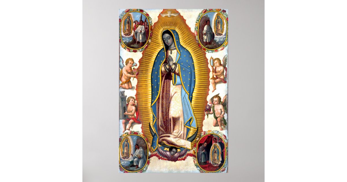Our Lady of Guadalupe Visions Poster | Zazzle