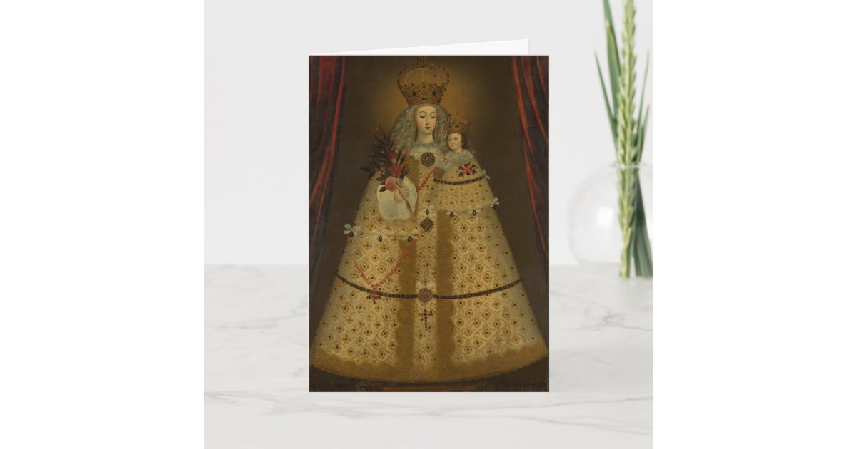 Our Lady of Guapulo Christmas Stamp Coordinate Card | Zazzle