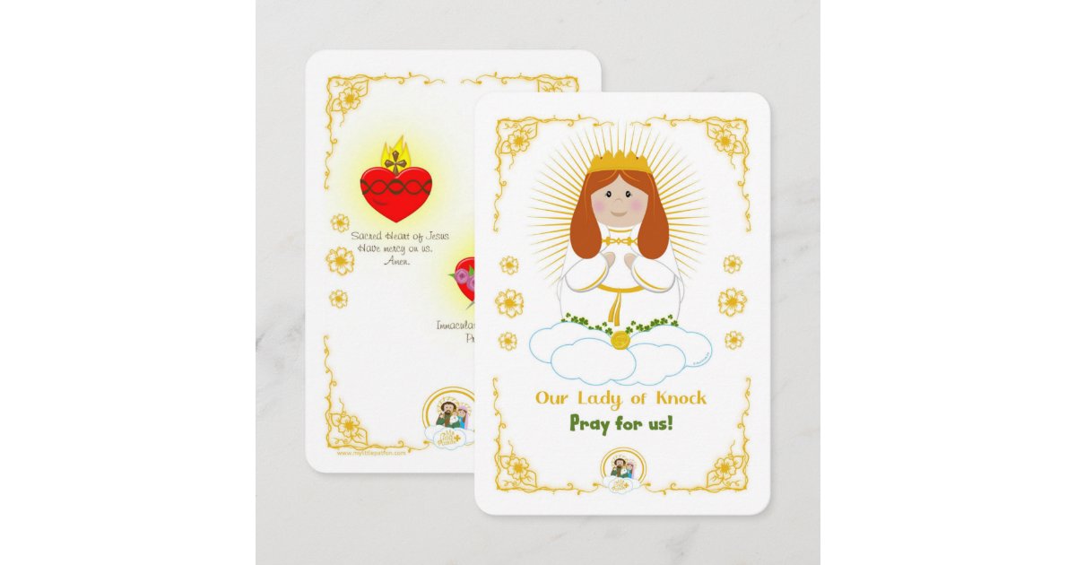 Our Lady of Knock Holy Card | Zazzle