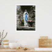 Our Lady of Lourdes Photograph Poster | Zazzle