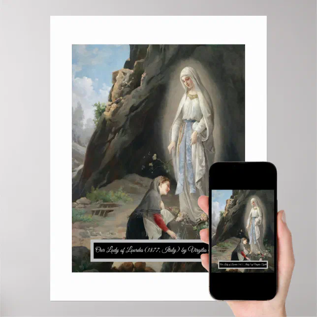 Our Lady of Lourdes Poster | Zazzle