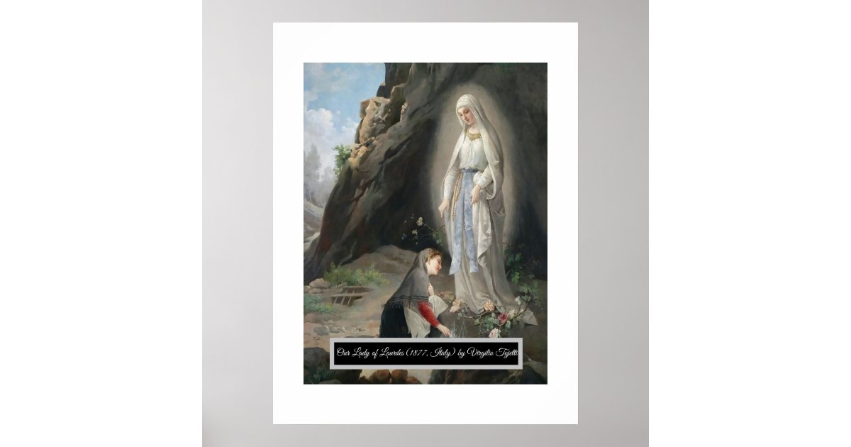 Our Lady of Lourdes Poster | Zazzle