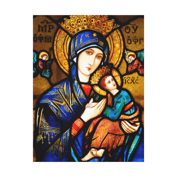 our lady of perpetual help canvas print | Zazzle.com