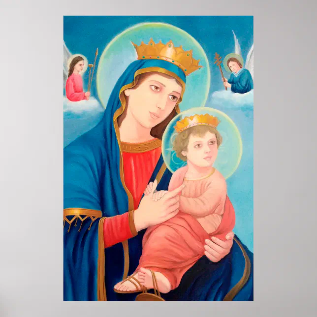Our Lady of Perpetual Help Catholic Poster | Zazzle