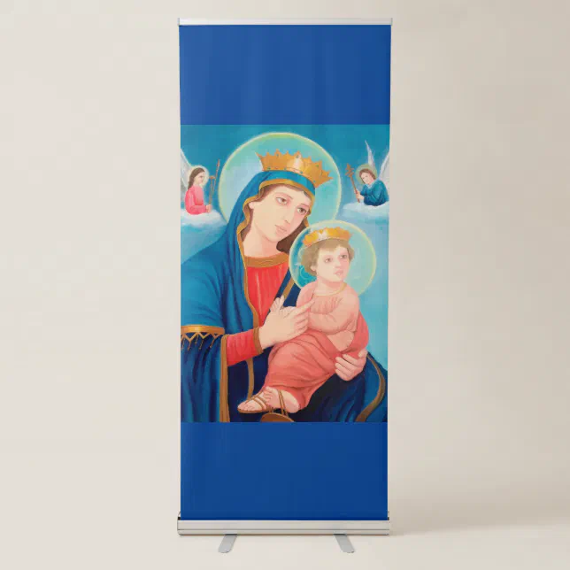 Our Lady of Perpetual Help Catholic Retractable Banner | Zazzle