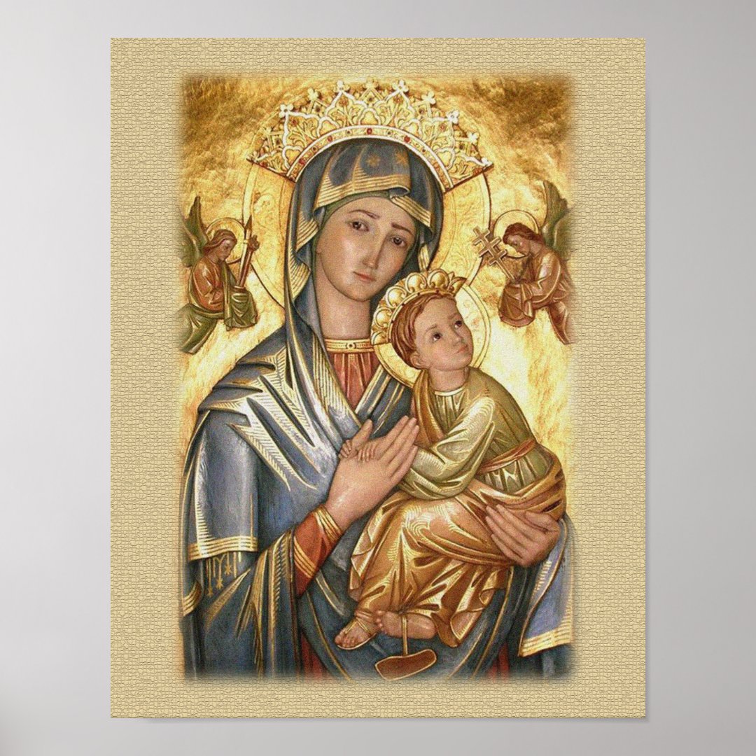 Our Lady of Perpetual Help Icon Poster | Zazzle