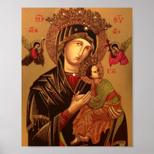 Our Lady Of Perpetual Help Original Version Poster | Zazzle