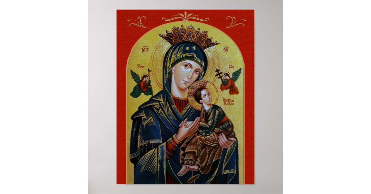 OUR LADY OF PERPETUAL HELP POSTER | Zazzle