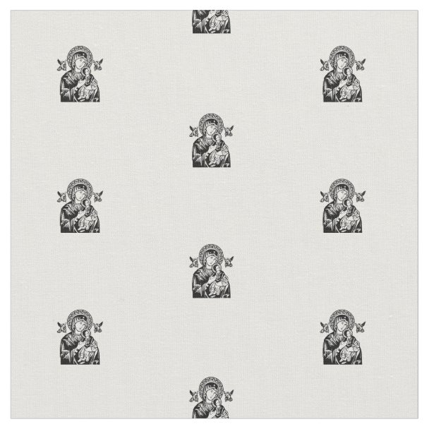 Catholic rosary fabric | Zazzle