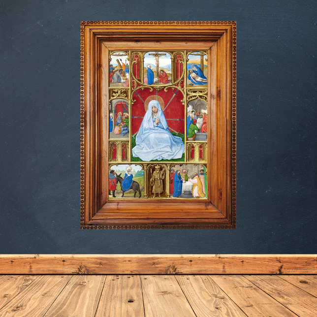 Our Lady of Sorrows Easter Lent Religious Medieval Poster | Zazzle