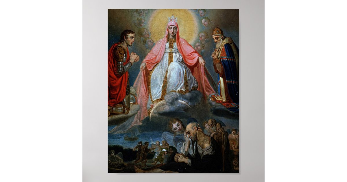 Our Lady Of Sorrows Painting Poster | Zazzle