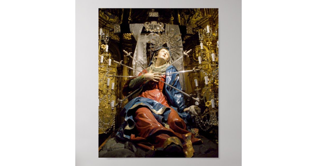 Our Lady Of Sorrows Poster | Zazzle