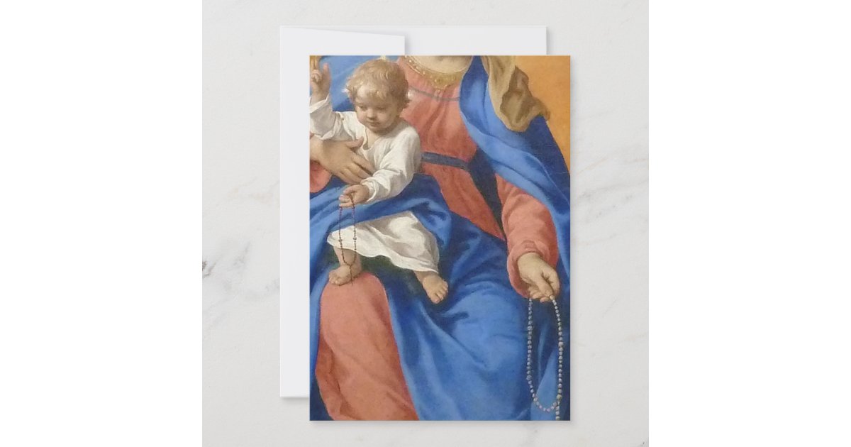 Our Lady Of The Rosary Invitation | Zazzle