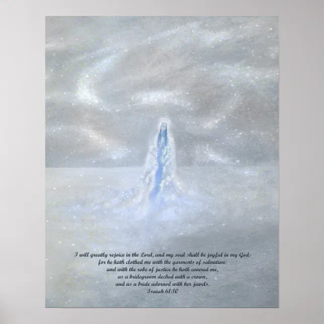 Our Lady of the Snows with Scripture Poster | Zazzle