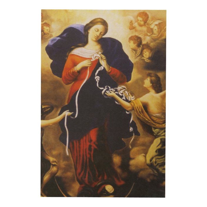 Our Lady Undoer of Knots. Wood Wall Decor | Zazzle.com