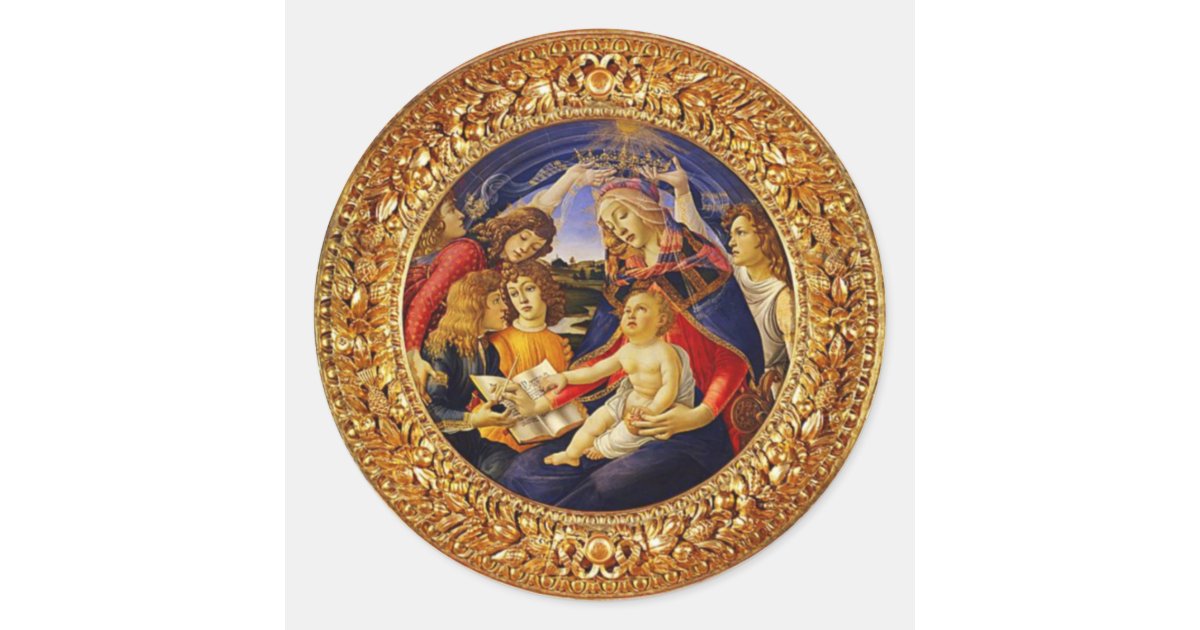 Our Lady Virgin Mary Magnificat Stickers | Zazzle