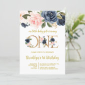 Our Little Baby Girl is turning ONE Invitation | Zazzle
