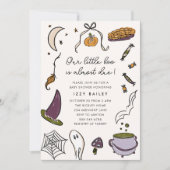 Our Little Boo Almost Due Halloween Baby Shower Invitation | Zazzle