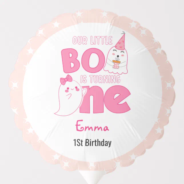 Our Little Boo Turning One, Halloween 1St Birthday Balloon | Zazzle