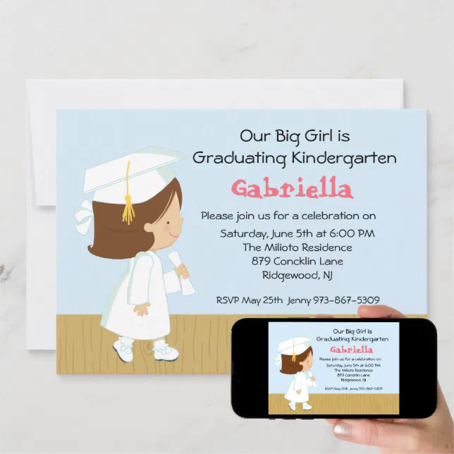 Our Little Girl's Graduation Invitation | Zazzle