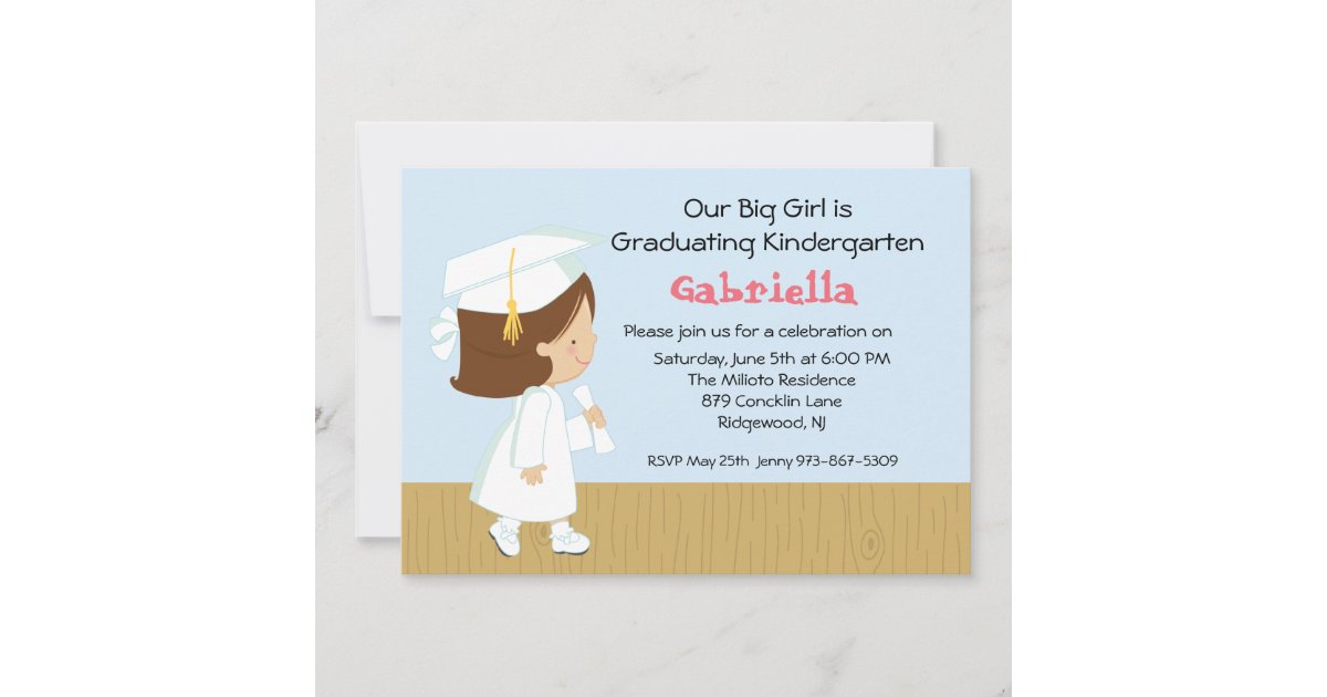 Our Little Girl's Graduation Invitation | Zazzle