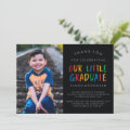 OUR LITTLE GRADUATE | GRADUATION THANK YOU CARD | Zazzle
