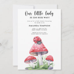 Our Little Lady Is On The Way Baby Shower Invitation | Zazzle