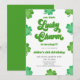 Our Little Lucky Charm Green Clover Birthday Party Invitation | Zazzle